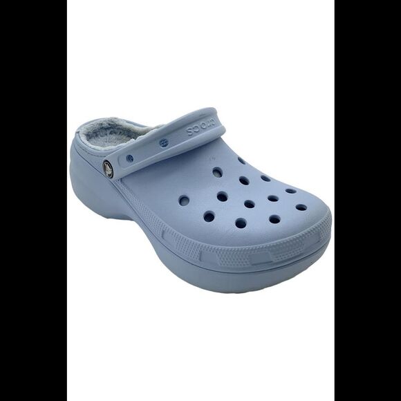 CROCS | Shoes | Crocs Womens Classic Platform Slip On Crush Clog Blue ...